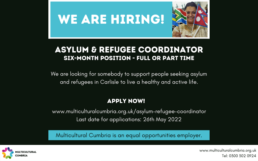 Seeking an Asylum and Refugee Coordinator - Penrith And Eden Refugee ...